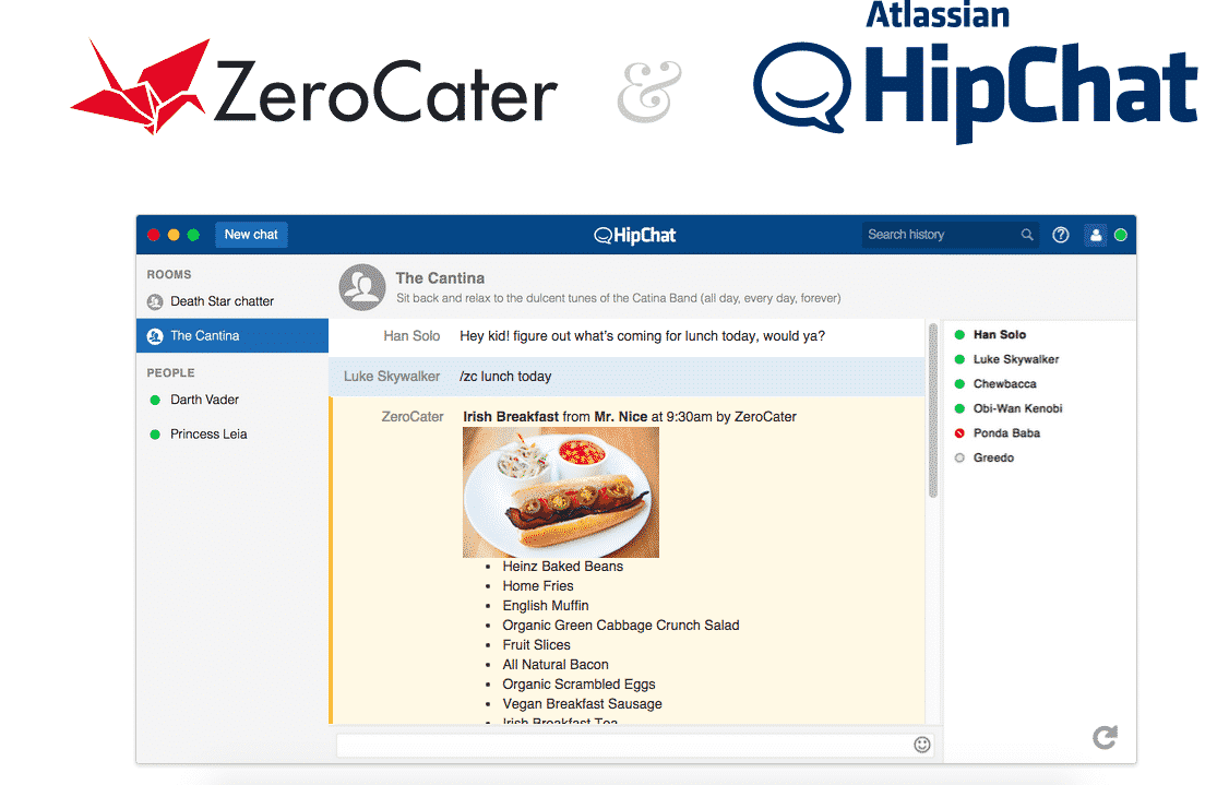 What’s For Lunch—In HipChat! - Zerocater